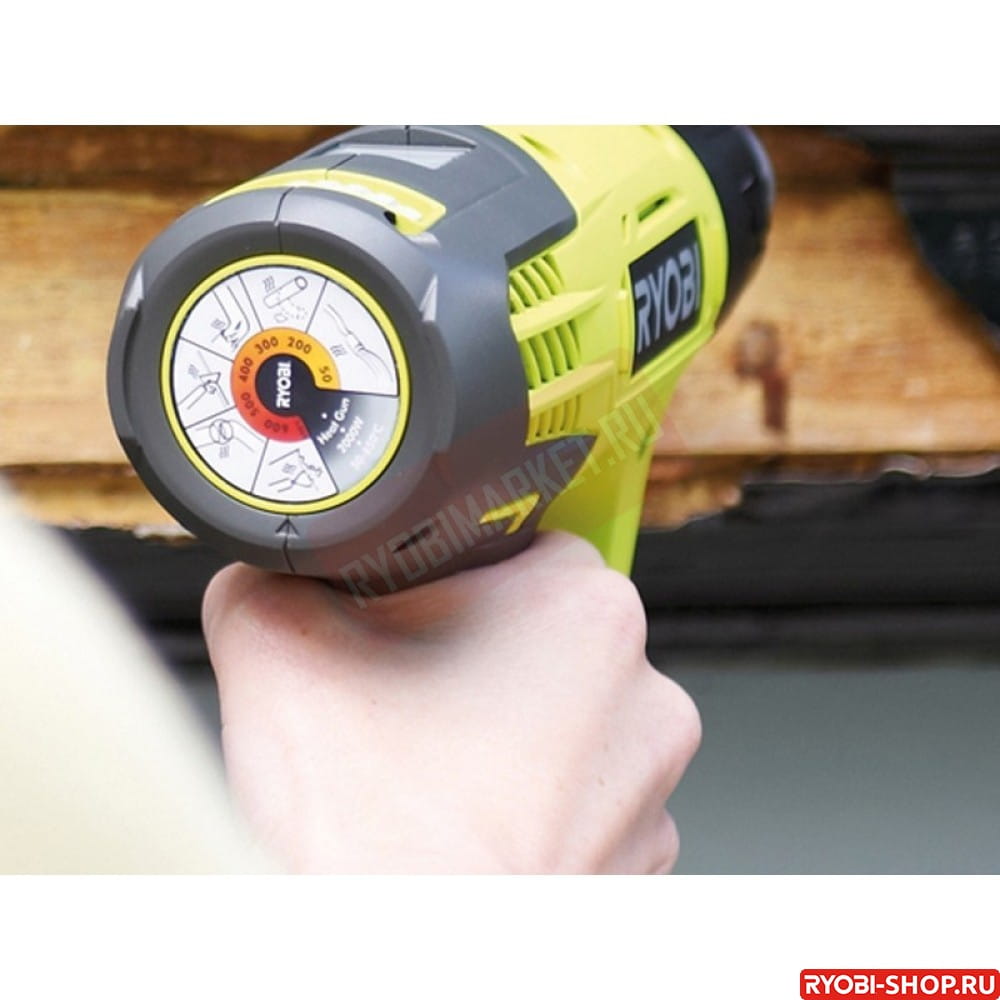 Фен промышленный Ryobi EHG2020LCD с LCD дисплеем 5133001730 ...