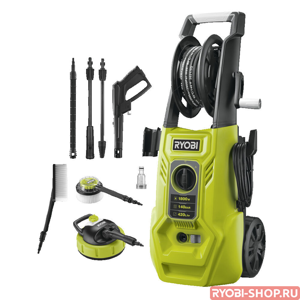 Мойка высокого давления электрическая Ryobi Y140PWA-P 5133005423 ...