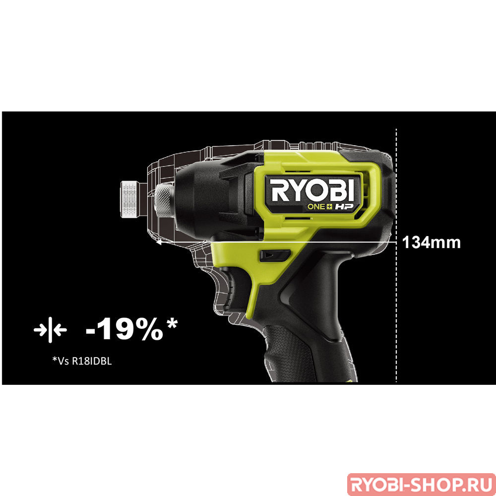 Винтоверт ударный аккумуляторный Ryobi RID18C-0 ONE+ HP 5133004938 - Гайковерты и винтоверты в ...